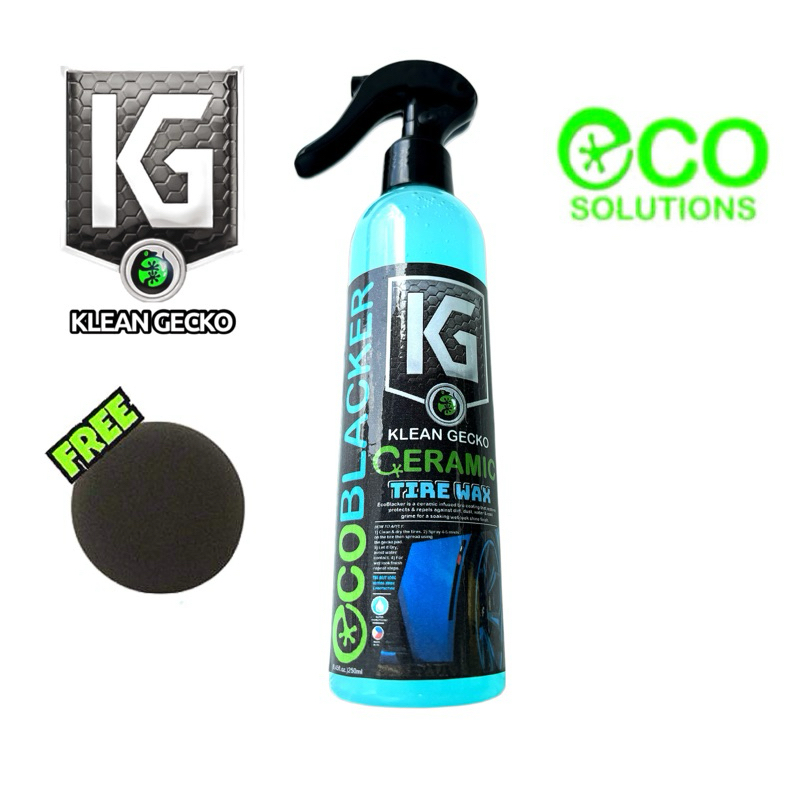 Klean Gecko - EcoBlacker (Ceramic Tire Wax) 250ml | Shopee Philippines