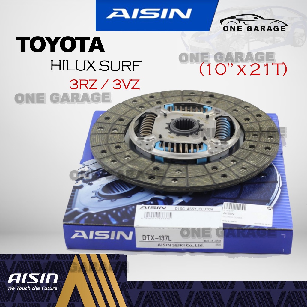 AISIN Clutch Disc For TOYOTA HILUX SURF 3RZ / 3VZ (10" x 21T) | Shopee Philippines