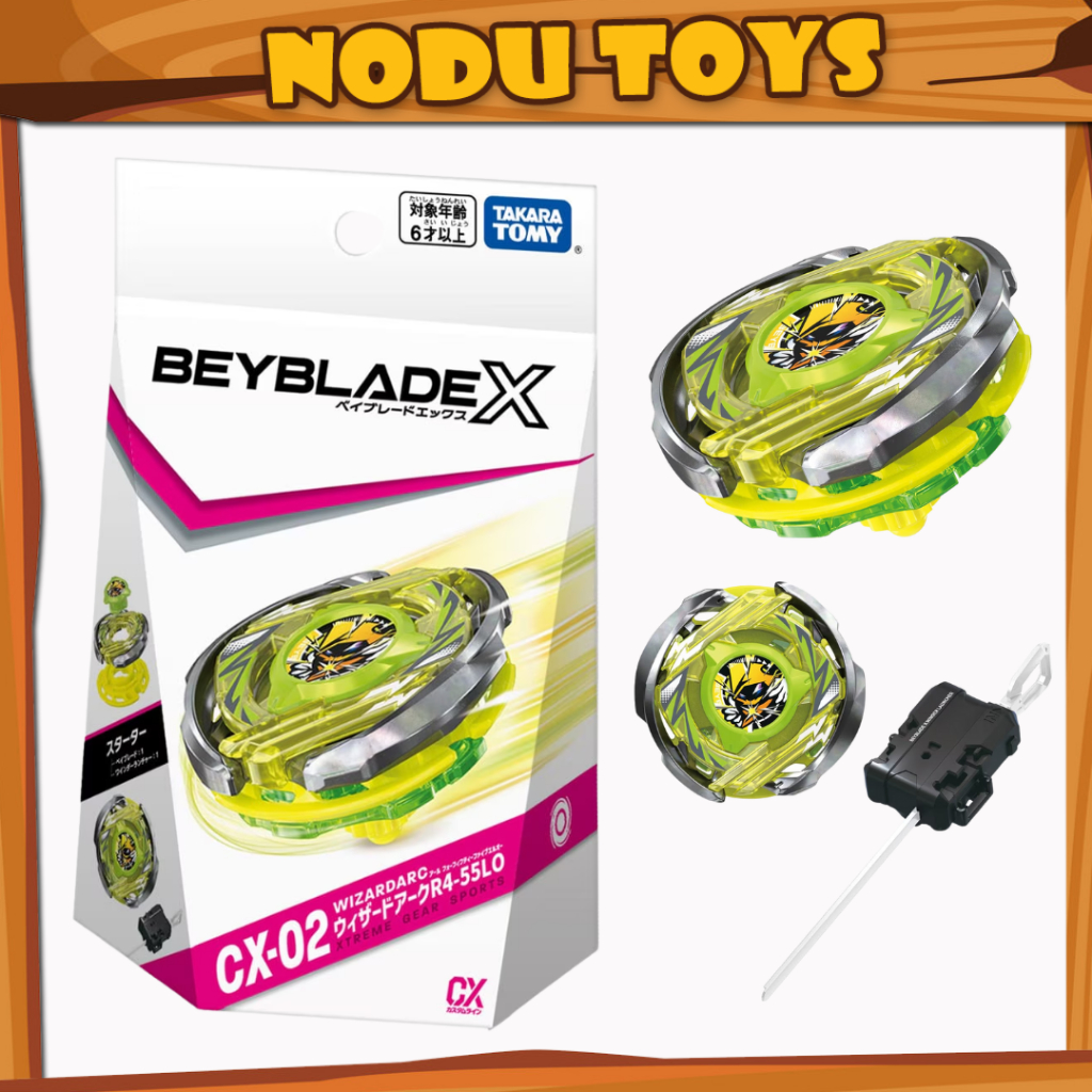 Beyblade X CX-02 Starter Wizrdarc R 4-55LO [Bankee Sticker] | Shopee ...