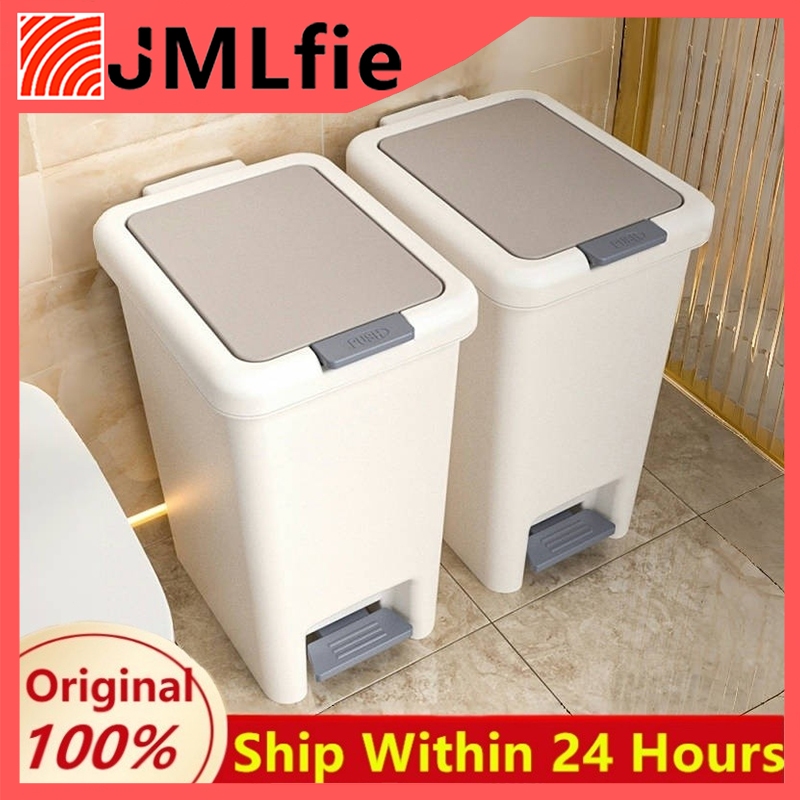 Smudge Resistant Small Rectangular Trash Can Trash Can Kitchen Bathroom ...