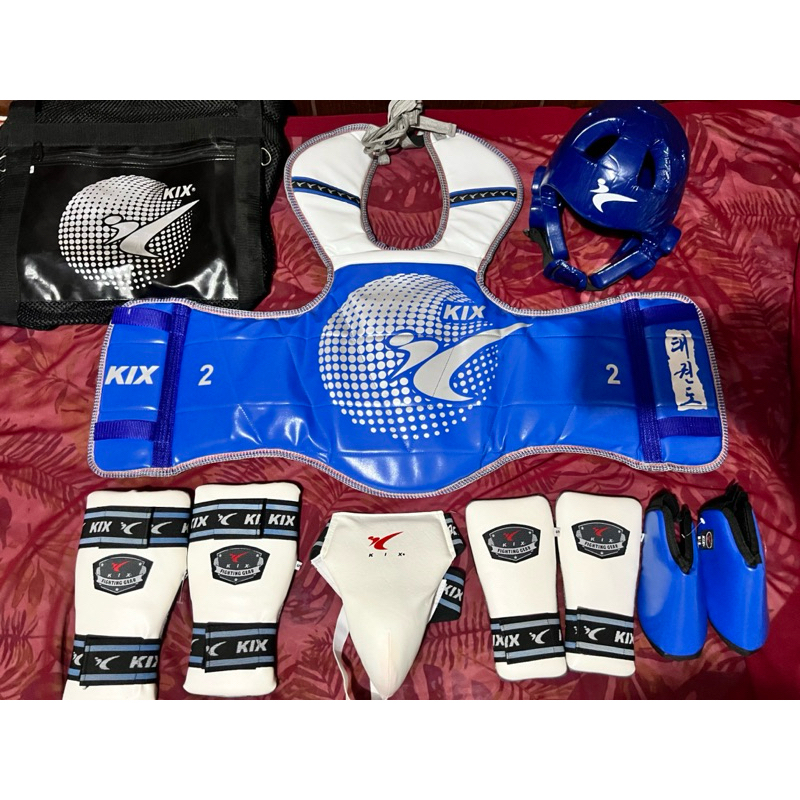 KIX Taekwondo Official Full Set Gears Complete (Size 2) | Shopee ...