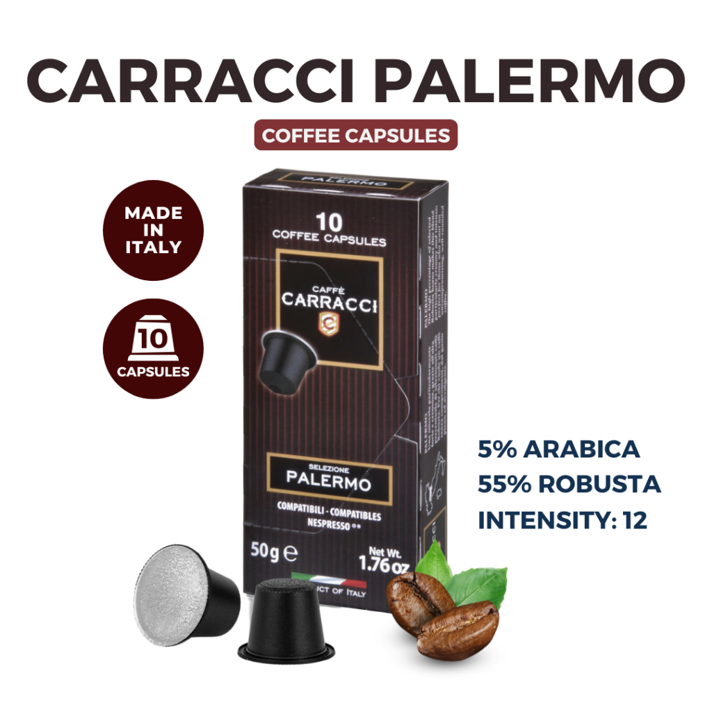 Carracci Palermo Nespresso Capsule - Coffee Pods to make Espresso ...
