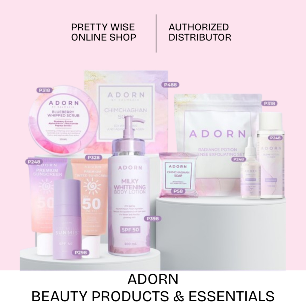 ADORN Premium Sunscreen SPF50 Intense Exfoliating Rejuvenating Set ...