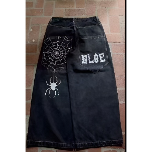YK Jeans Streetwear Big Pocket Oversized Pants Hip Hop Letter Graphic ...
