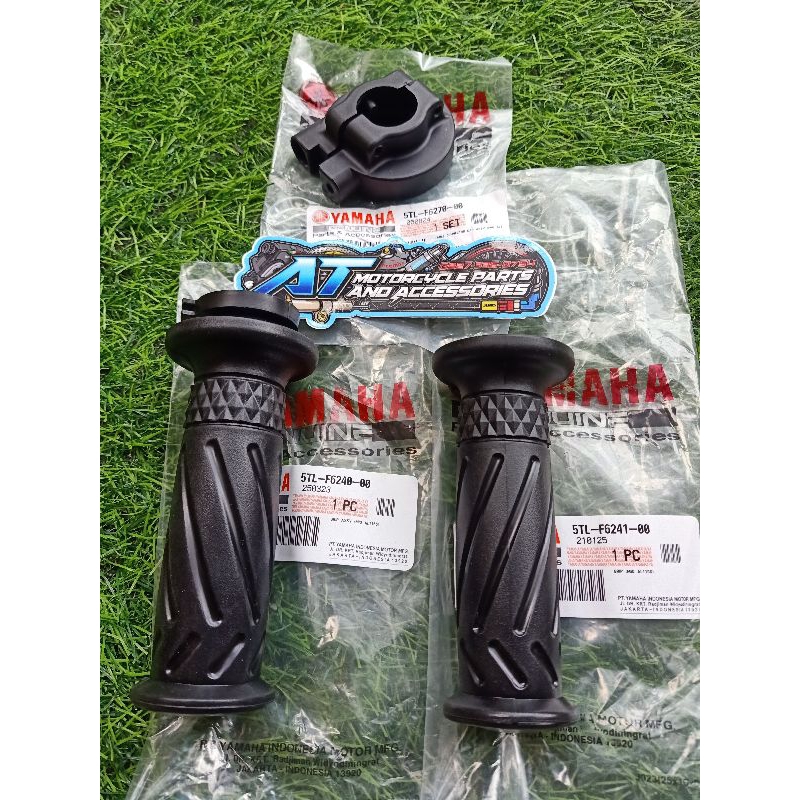 YAMAHA HANDLE GRIP SET AND THROTTLE HOUSING STOCK FOR MIO SPORTY/SOULTY ...