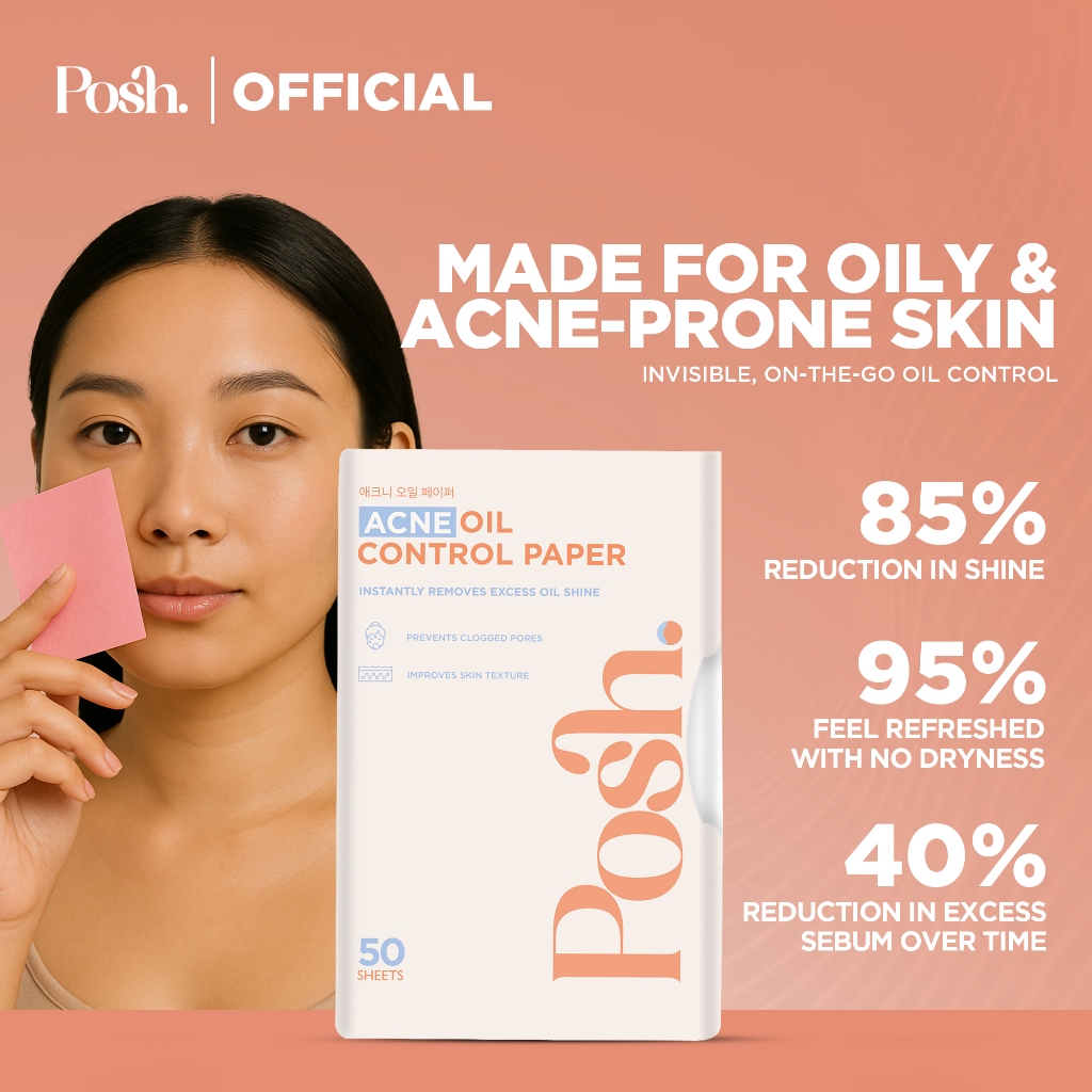 Posh Skin Blotting Paper 50 Sheets - Acne Oil Control Paper | Shopee ...