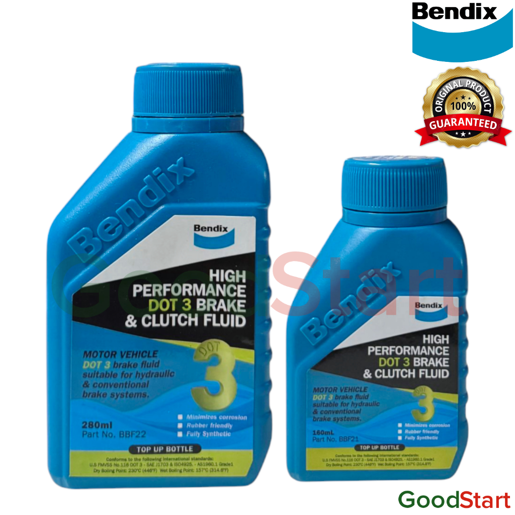 BENDIX BRAKE FLUID DOT 3 HIGH PERFORMANCE (FULLY SYNTHETIC) | Shopee ...