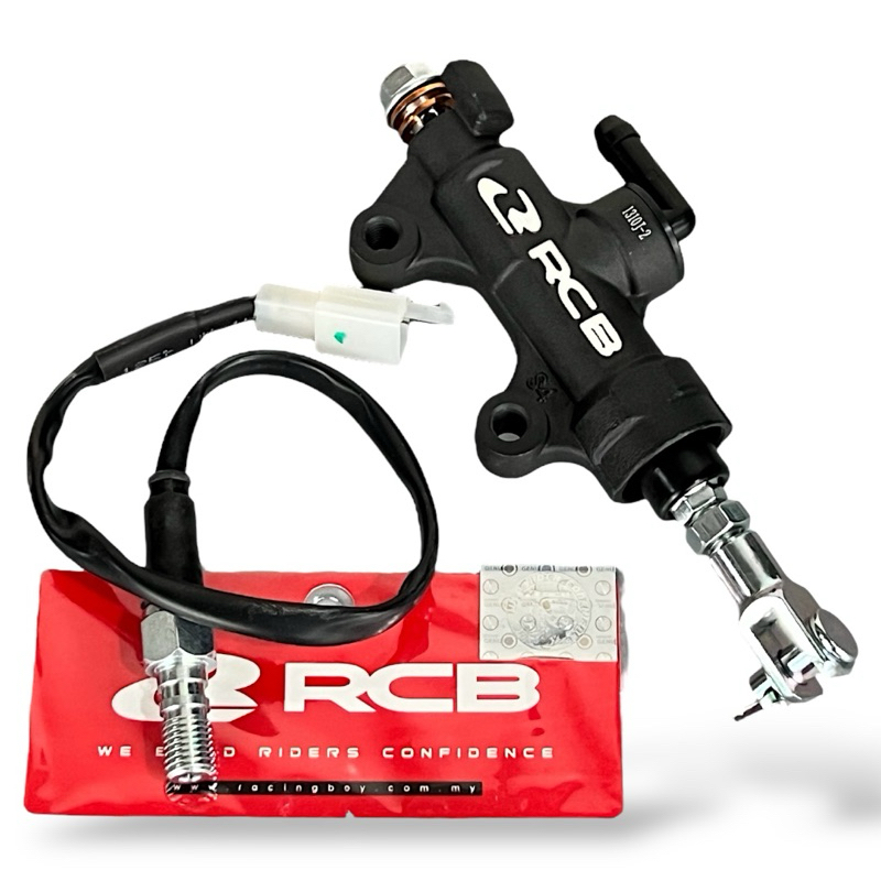 RCB REAR BRAKE MASTER PUMP CHARCOAL & HYDRAULIC SWITCH COMBO | Shopee ...