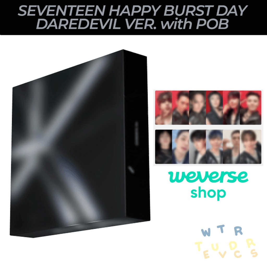 SEVENTEEN 5th Album ‘HAPPY BURSTDAY’ DareDevil / Carat Ver. with POB Photocard [Pre-Order ...