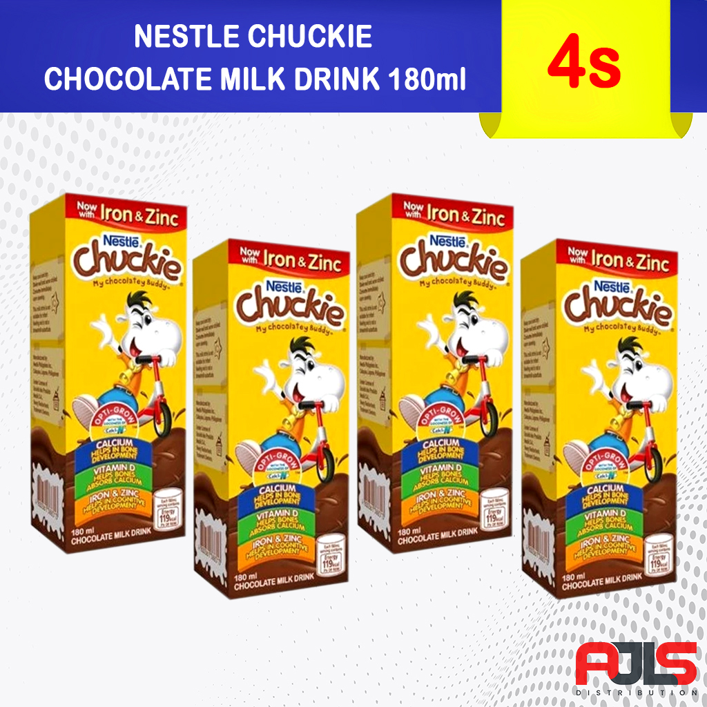 Nestle Chuckie Chocolate Milk Drink 180ml x 4pcs | Shopee Philippines