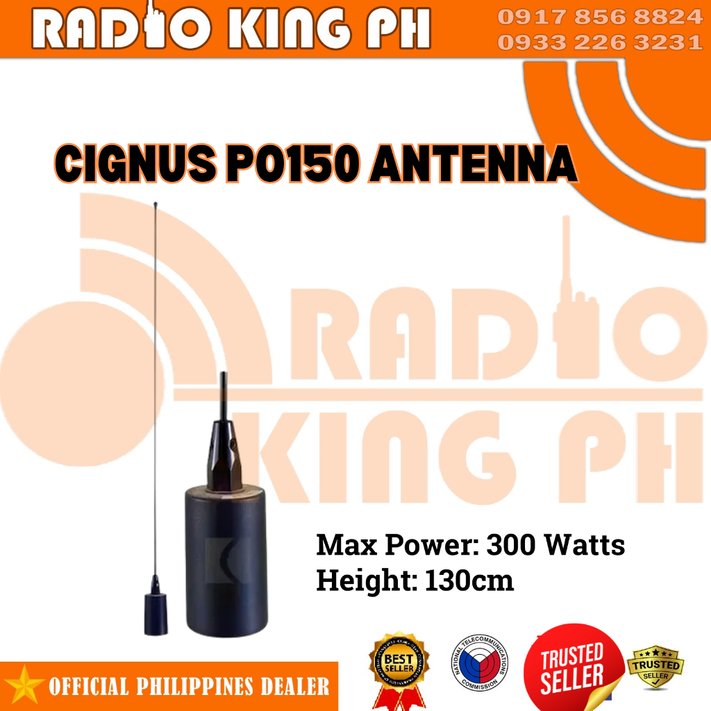 Cignus PO150 VHF Mobile Antenna For Base Radio | Shopee Philippines
