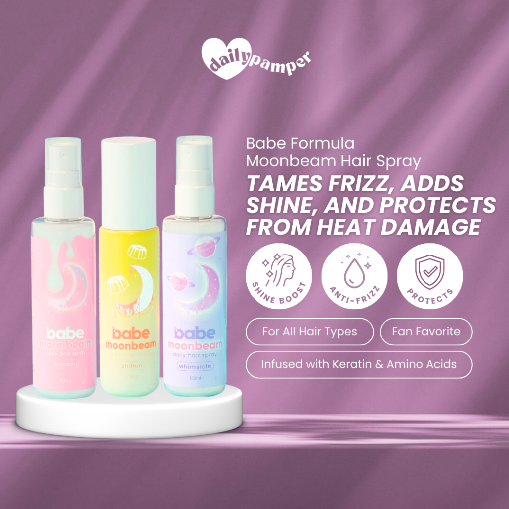 Babe Formula Moonbeam Gleam Hair Spray Hair Shine Spray Heat Protection ...
