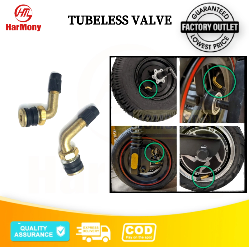 Harmony Pito Tubeless Straight Type Short and Bent Valve 1pc for ...