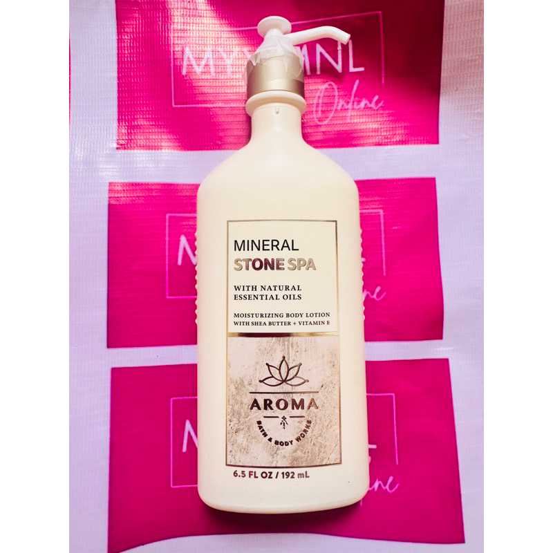 Bath & Body Works Aroma Mineral Stone Spa Body Lotion 192ml | Shopee ...