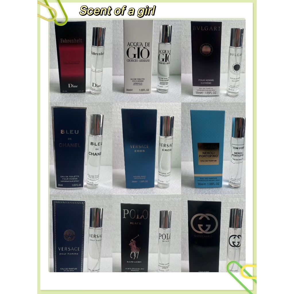 30ml Mini Perfume Oil Based For Men And Women Fragrance Us Tester Long ...