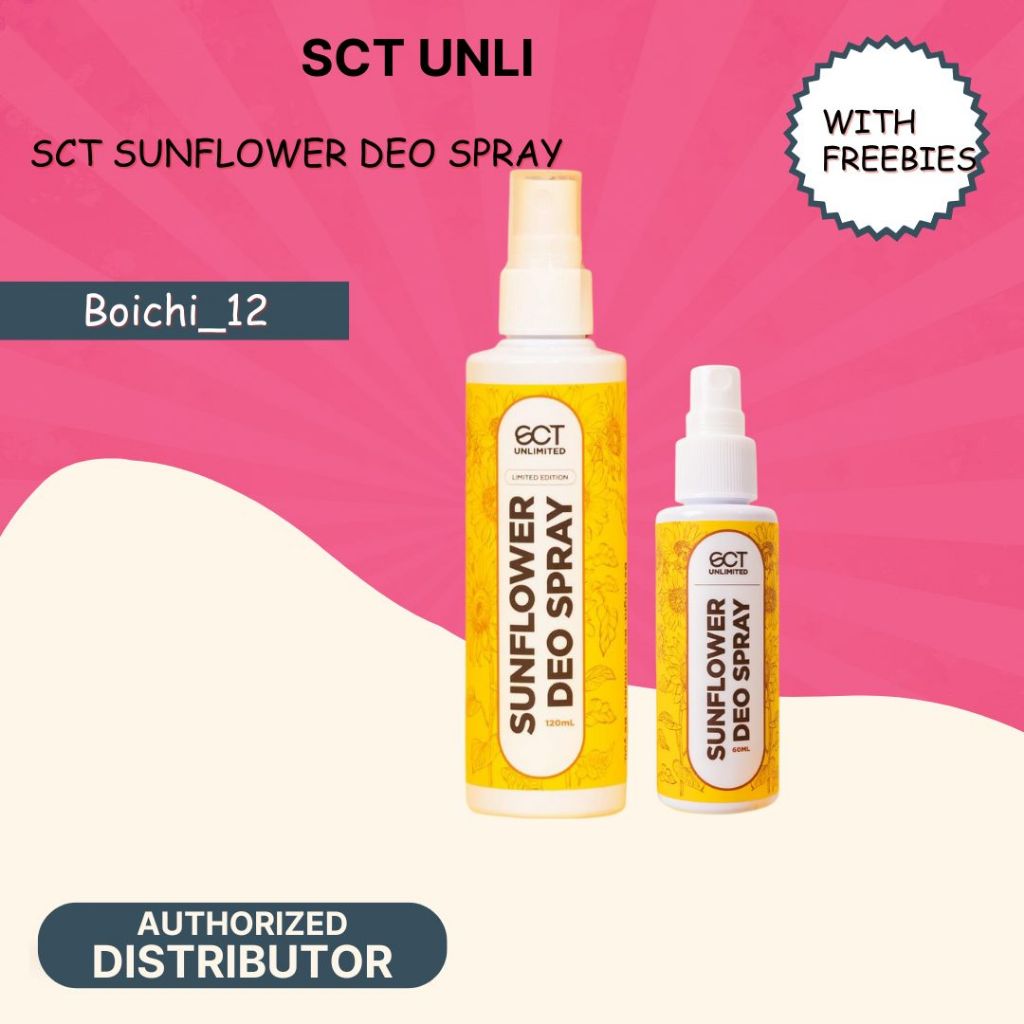 Sct unlimited sunflower deo spray | Shopee Philippines