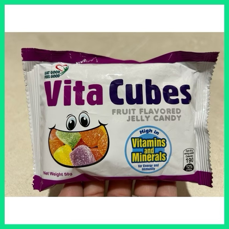 VITA CUBES FRUIT FLAVORED JELLY CANDY 50g | Shopee Philippines