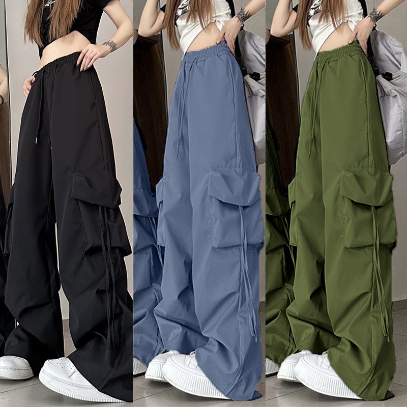 【Ready stock】Korean style Jogger Cargo Pants For Women and Men High ...