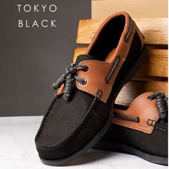 Ilakad Tokyo Black Boat Shoes Mens Topsider Leather Shoes Marikina Made ...