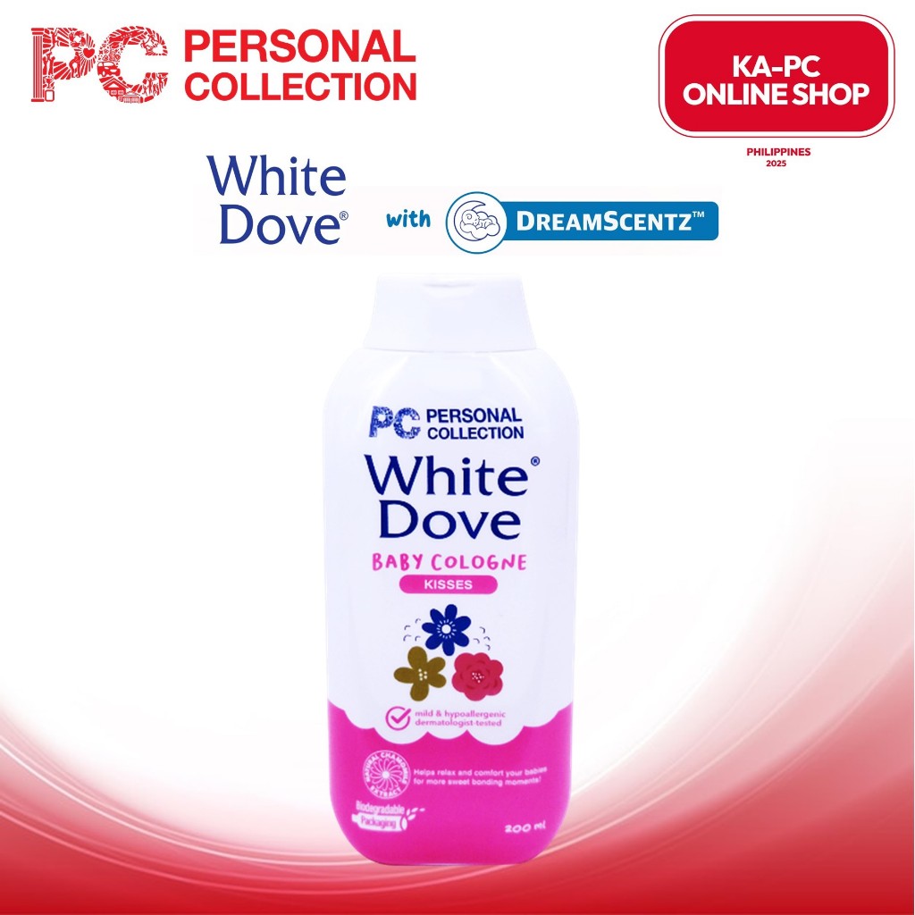 PC White Dove Baby Cologne Kisses Scent 200mL | Shopee Philippines