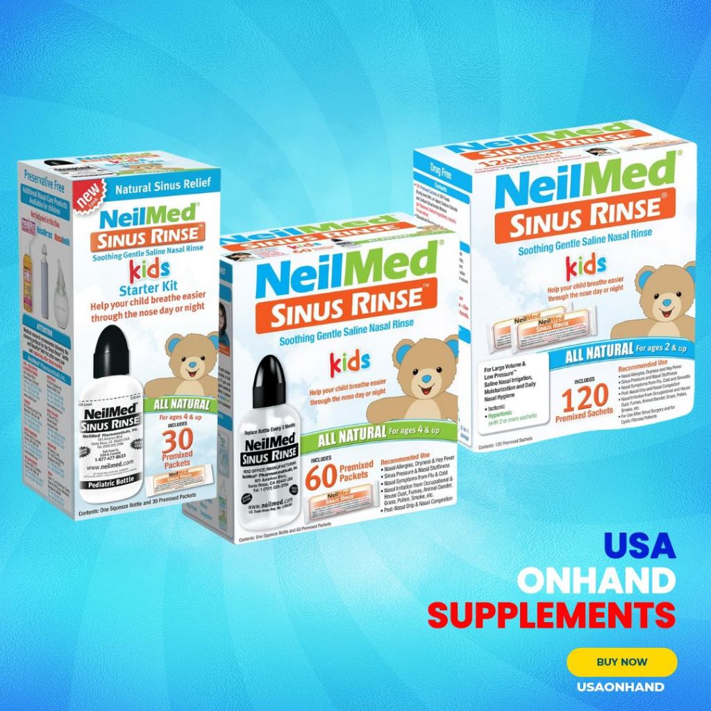 USA Onhand | NeilMed Kids Sinus Rinse ( Allergy, Sinus & Nasal Care ...