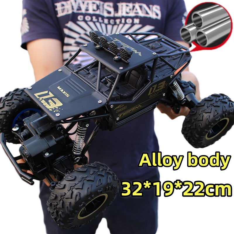 1:18 Alloy RC Car Remote Control 4WD Monster Truck Crawler 40MHz ...