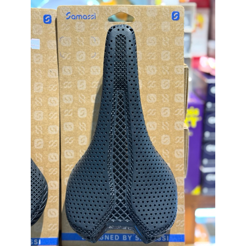 SAMASSI BLACK 3D PRINTED SADDLE ROAD BICYCLE SEATS - R5 | Shopee ...