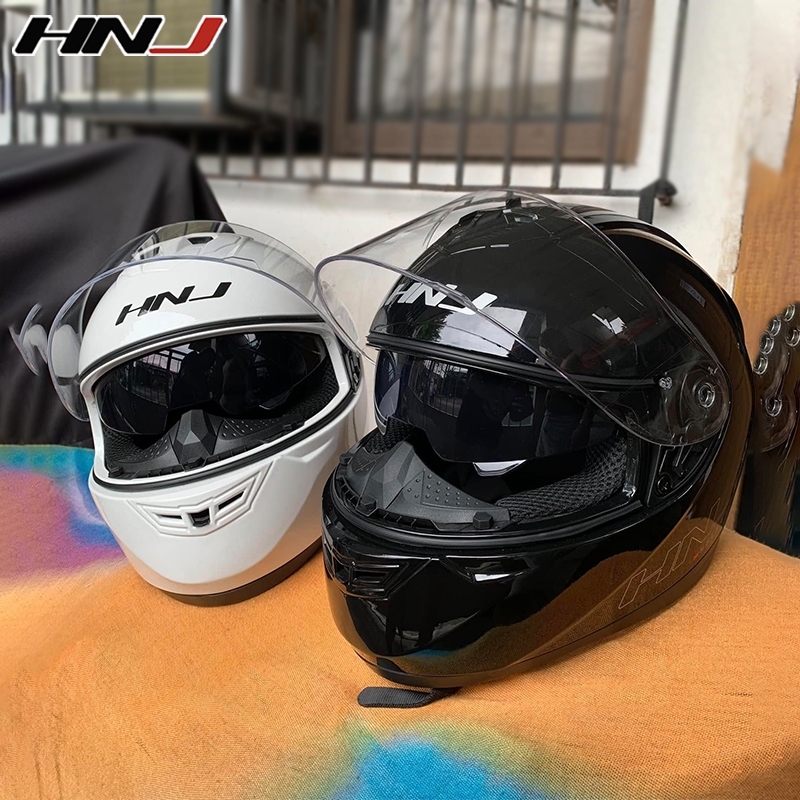 HNJ M910 Dual Visor Full Face Helmet for Motorcycle Men and Women With ...