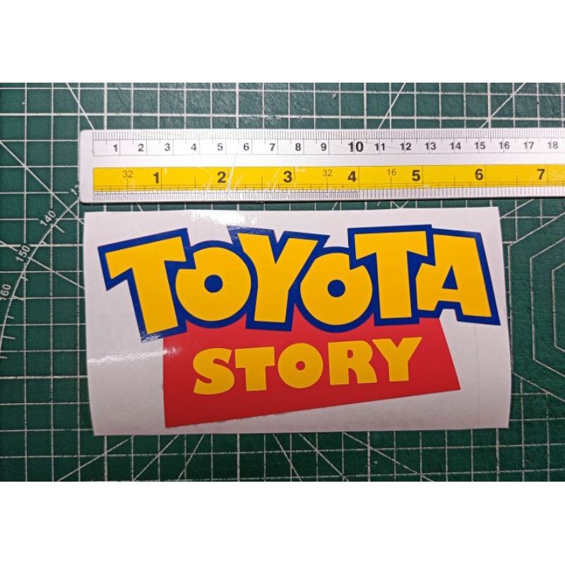 Toyota Story Vinyl Sticker 1pc | Shopee Philippines