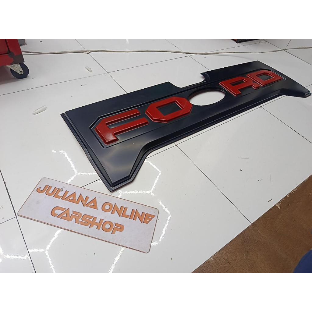 Ford Ranger Rear Cladding with Hole (Red Font) | Shopee Philippines