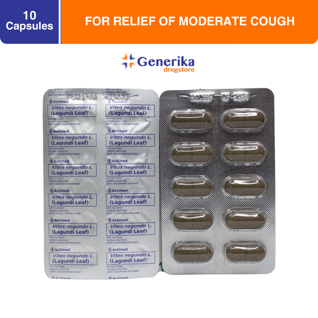 Actimed Lagundi Tablet 600mg- 10 Tablets | Shopee Philippines
