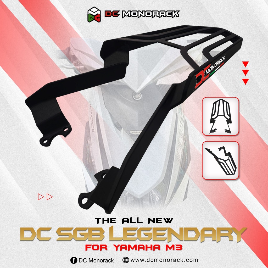 Yamaha Mio i 125 | 125s | M3 Top Box Bracket - DC Monorack (Stay Grab ...