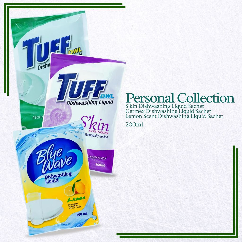 Blue Wave Lemon Scent, Germex, S'kin Dishwashing Liquid Sachet 200ml ...