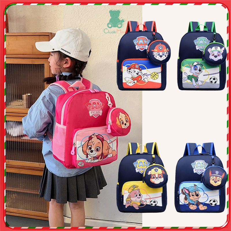 School Bag PAW Patrol Grade 1-3 Unisex Lightweight Chase Skye Bagpack ...