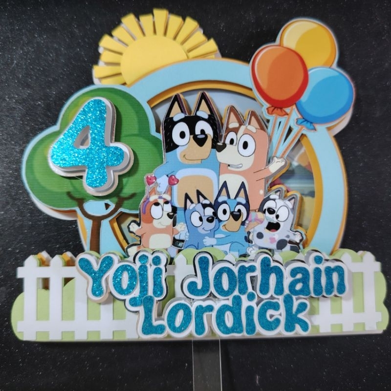 Customized BLUEY Cake Topper | Shopee Philippines