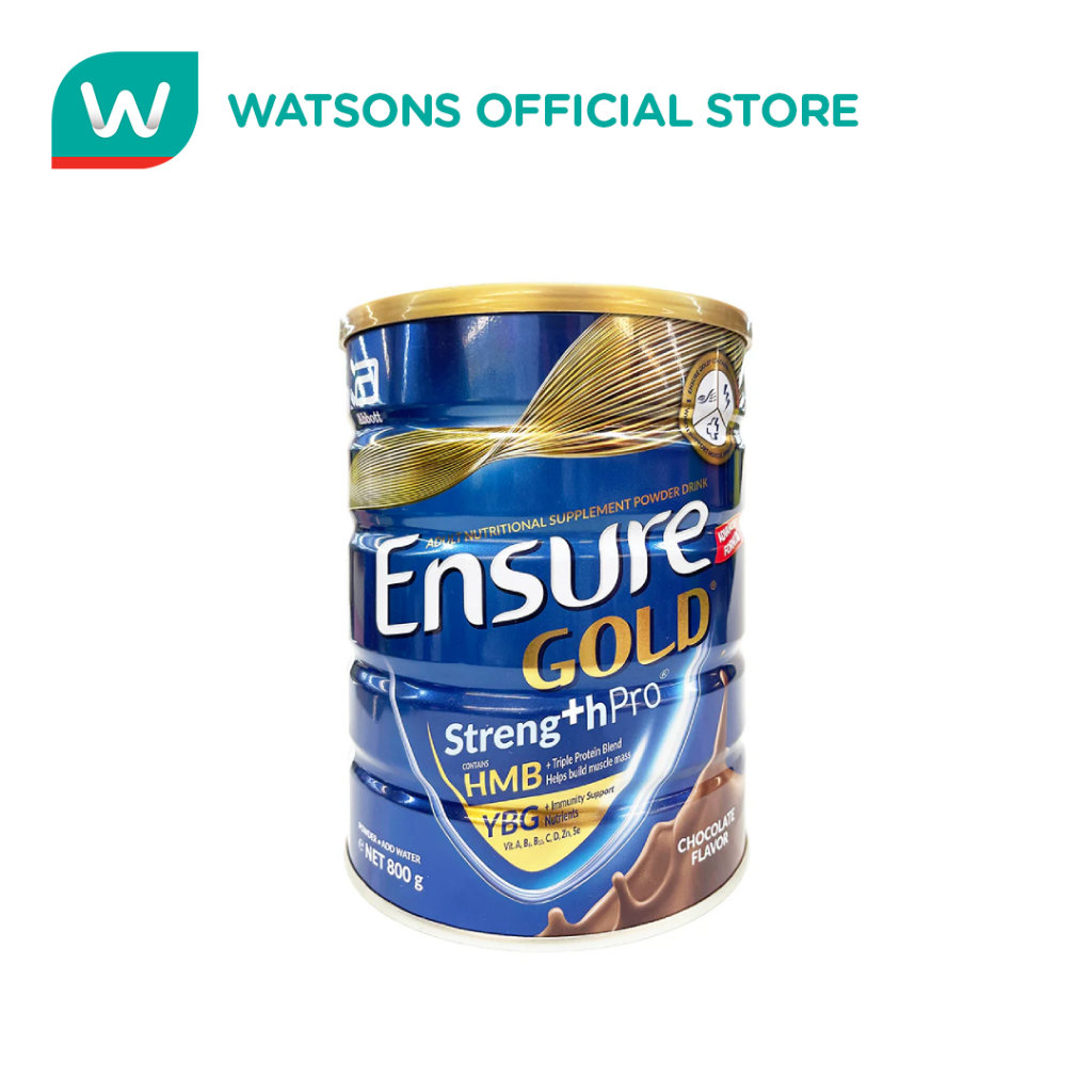 ENSURE Gold Chocolate 800g Powdered Milk Adult Supplement | Shopee ...