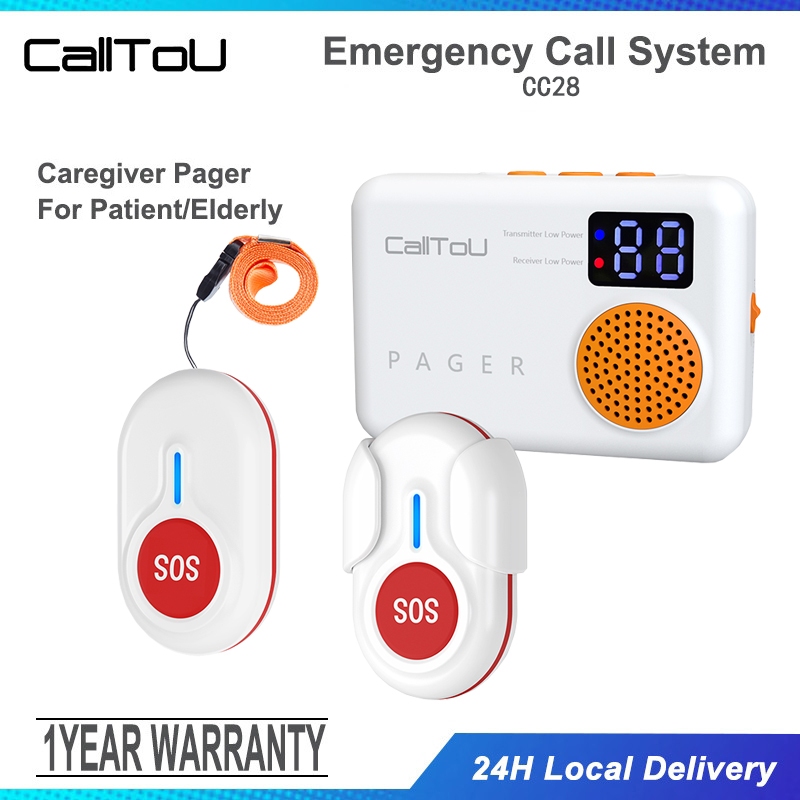 CallToU Wireless Elderly SOS Call Button Emergency Help Alarm Bell for ...