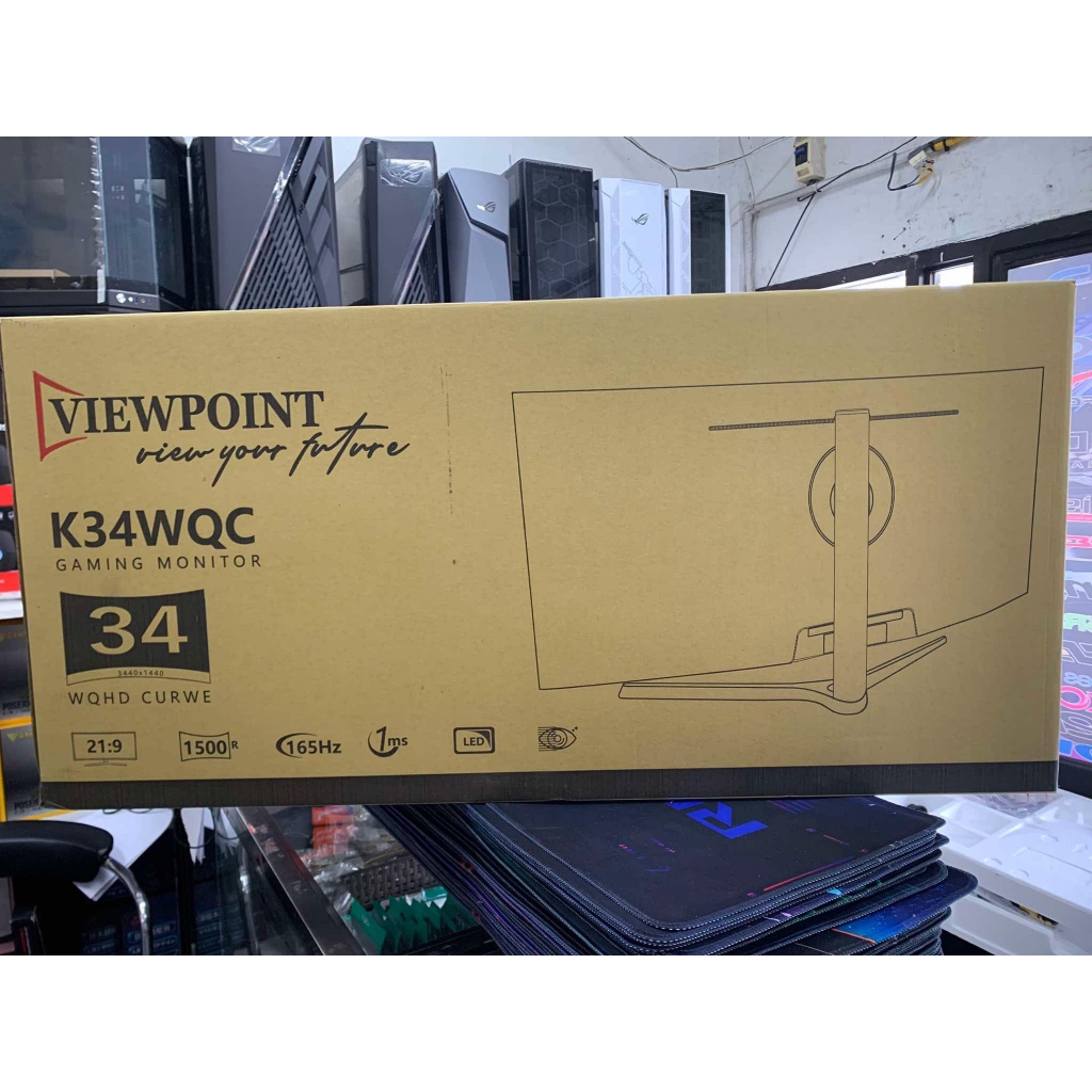 BRANDNEW VIEWPOINT K34WQC 34 INCHES 165HZ CURVED FRAMELESS MONITOR 4K ...