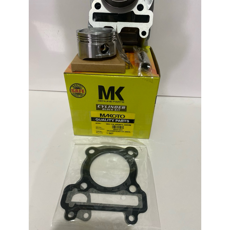 MIO SPORTY/MIO115(59mm) CYLINDER BLOCK KIT MAKOTO MAKOTO | Shopee ...