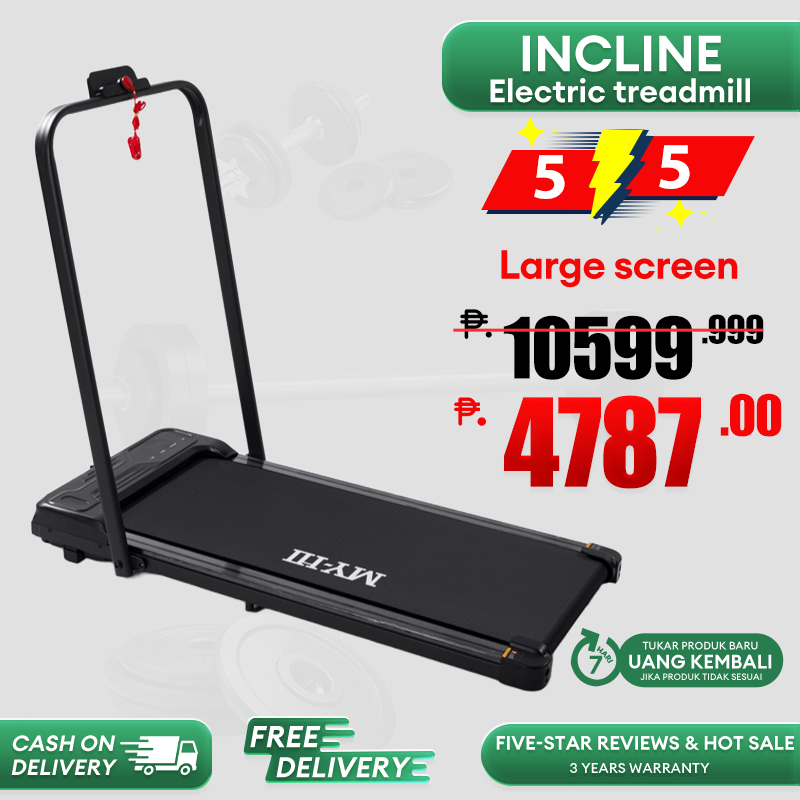 Electric Treadmill Large Screen with Remote Portable treadmill 3 ...