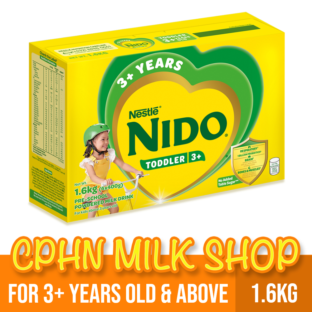 NIDO 3+ 1.6kg For Pre-Schoolers Above 3 Years Old Powdered Milk Drink | Shopee Philippines