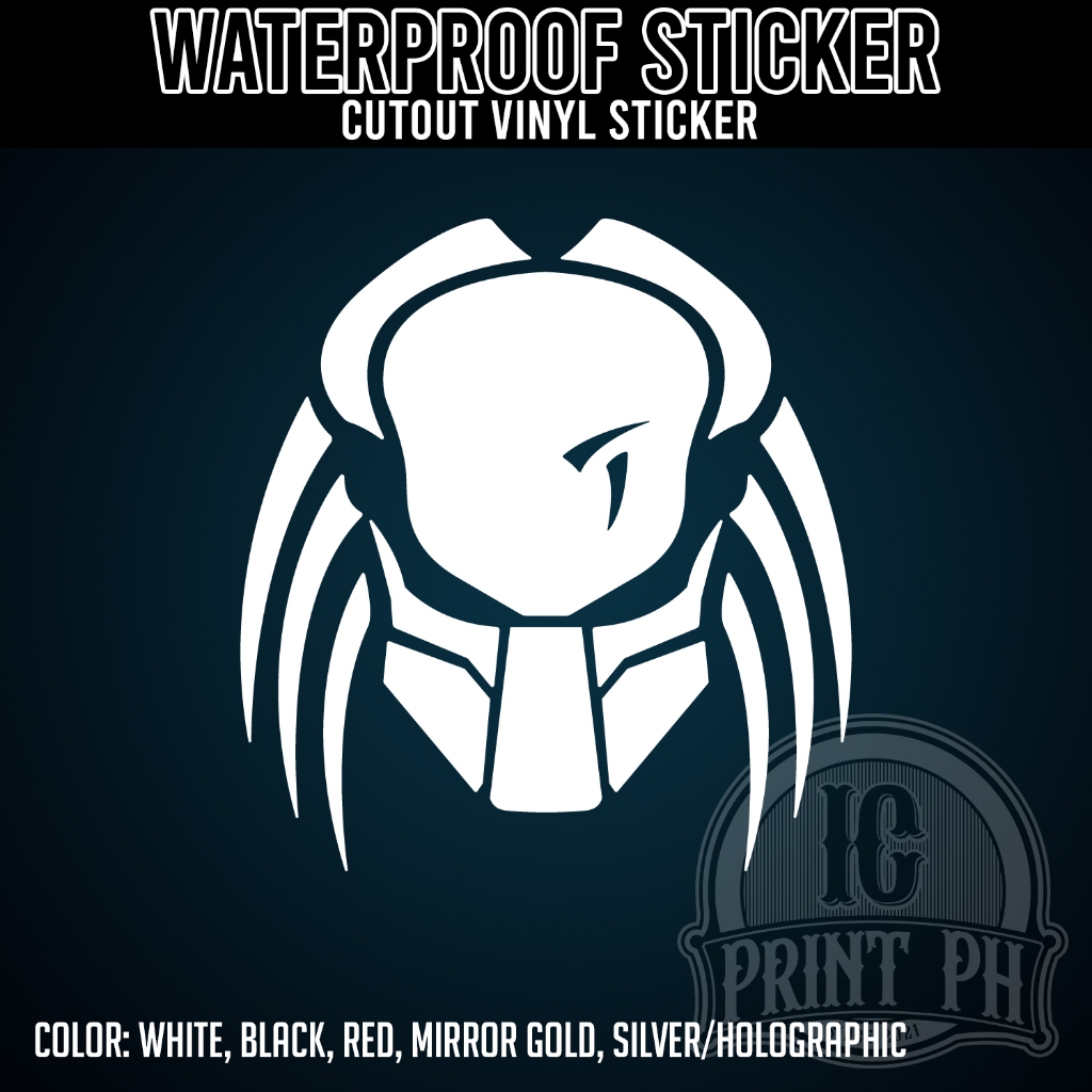 Predator Logo v1 Sticker / Cutout Vinyl Sticker / Decal, Waterproof ...