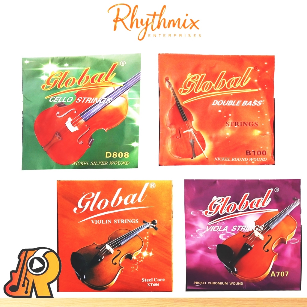 Assorted Global String Set for Bowed Instruments (Violin, Viola, Cello, Double Bass) | Shopee ...