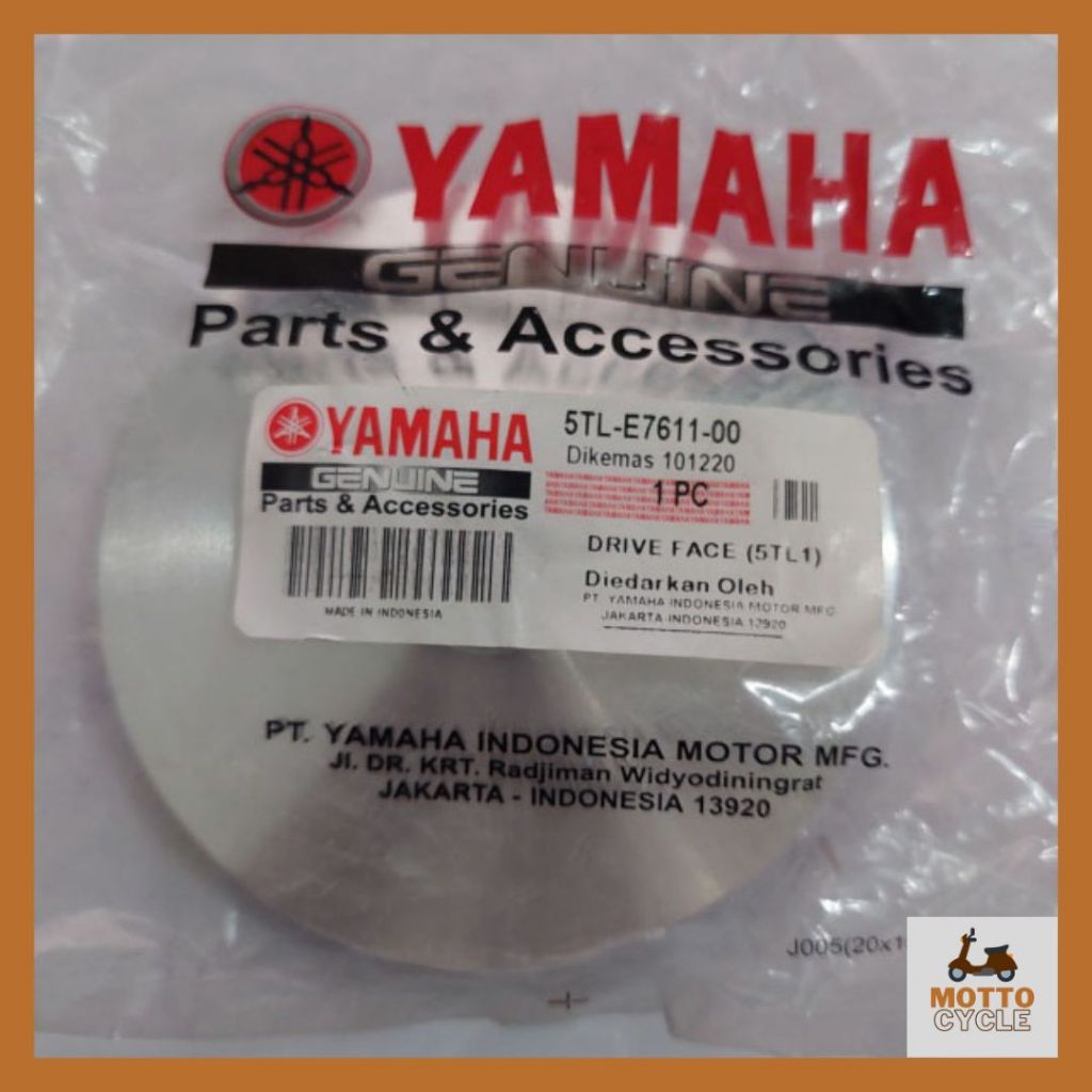 YAMAHA MIO 115 SPORTY / SOULTY - DRIVE FACE - GENUINE PART - 5TL-E7611 ...
