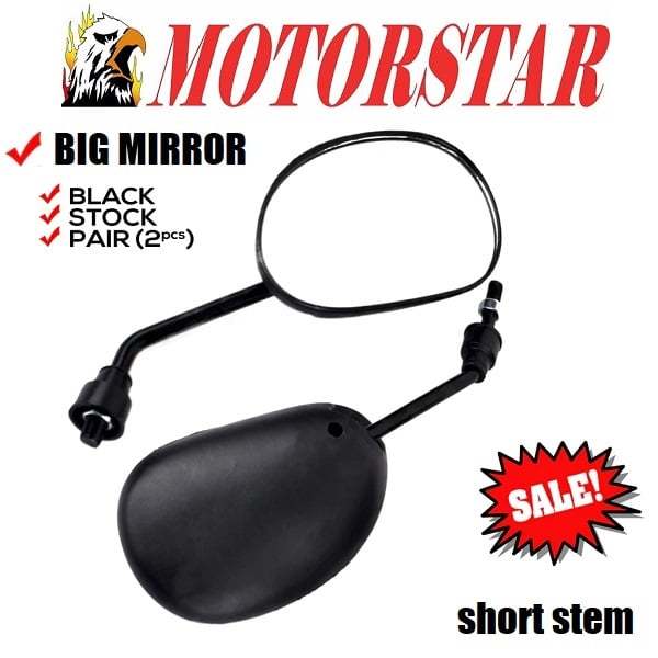 MOTORSTAR STAR X Motorcycle Side Mirror stock mirror big mirror type ...