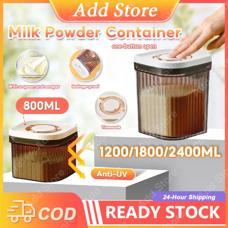[COD]Vacuum Baby Food Storage Air Tight Container Milk Powder Container ...