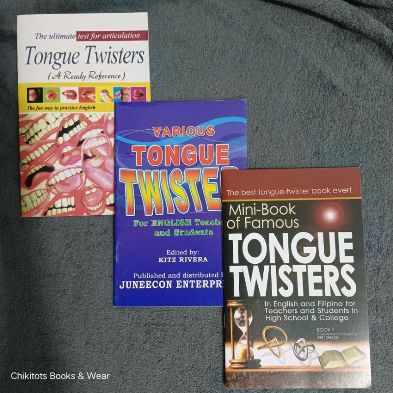 Books Tongue Twister 32pages fot Teacher and Students | Shopee Philippines
