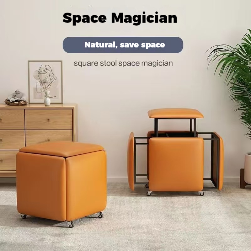 Five-in-one Rubik's Cube Stool Multifunctional Living Room Sofa Chair ...