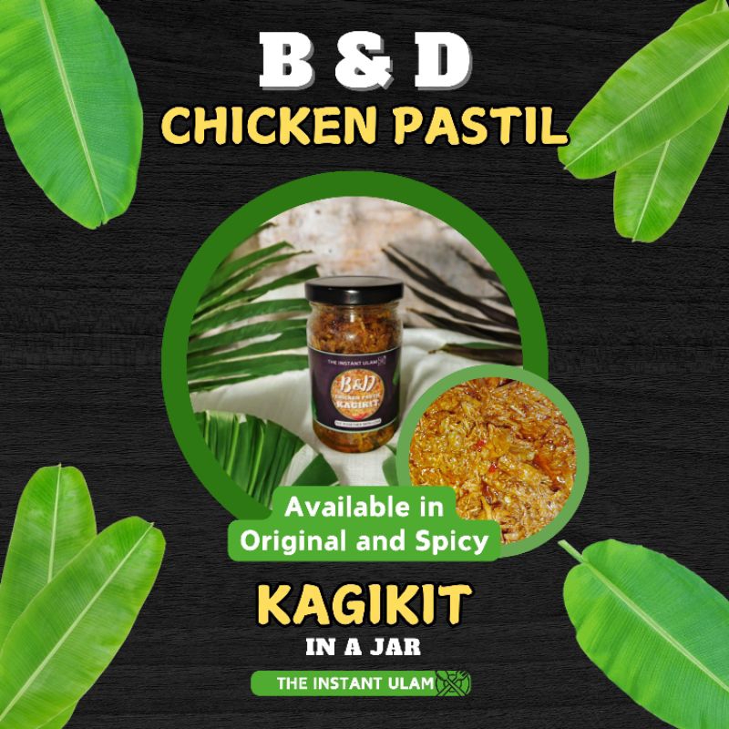 B&D Chicken Pastil/Kagikit (Original and Spicy) | Shopee Philippines