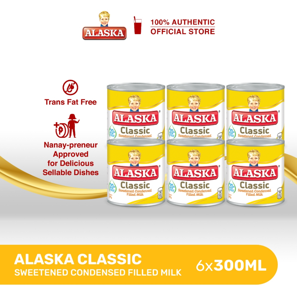 Alaska Condensed Milk Plain 300ml | Set of 6 | Shopee Philippines